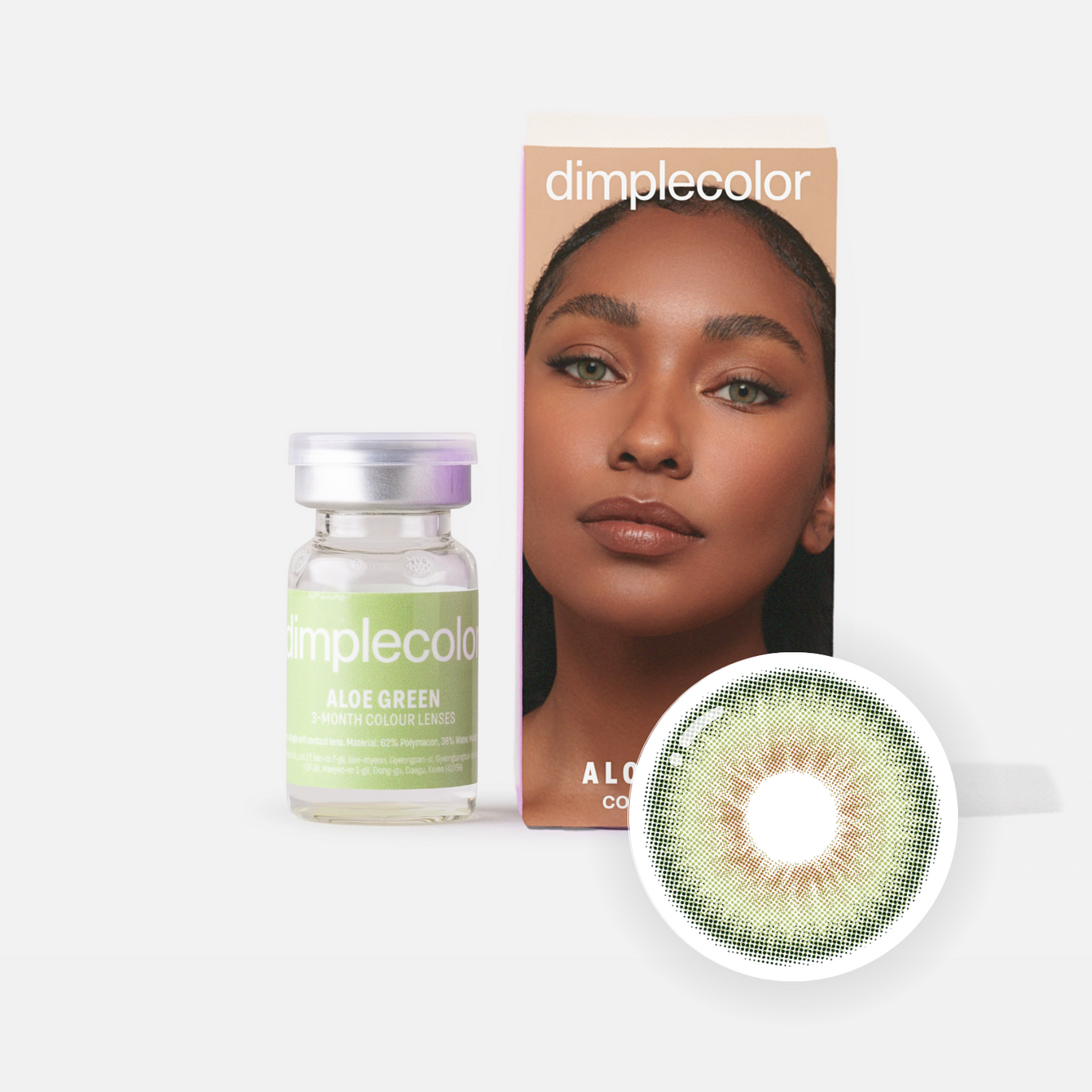 Green Color Contacts | Aloe Green - Dimple – Dimple Color