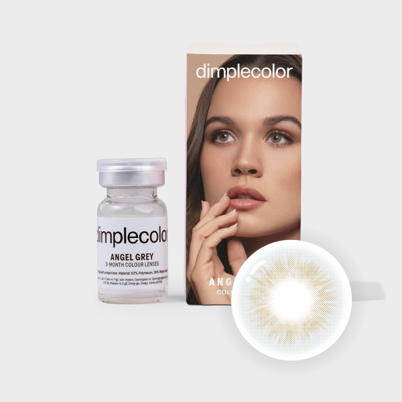 Grey Color Contacts | Angel Grey Color Lenses - Dimple – Dimple Color