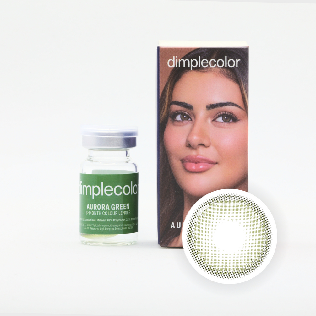 Aurora Green Color Lenses – Dimple Color
