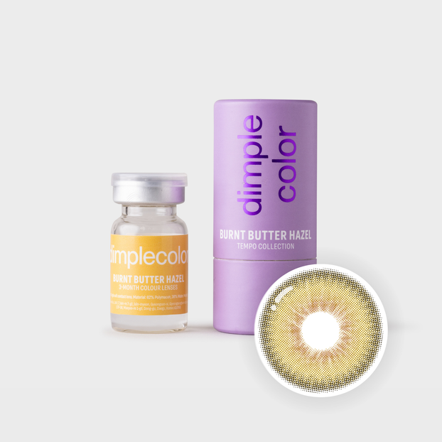 Hazel Color Contacts | Burnt Butter Hazel - Dimple – Dimple Color