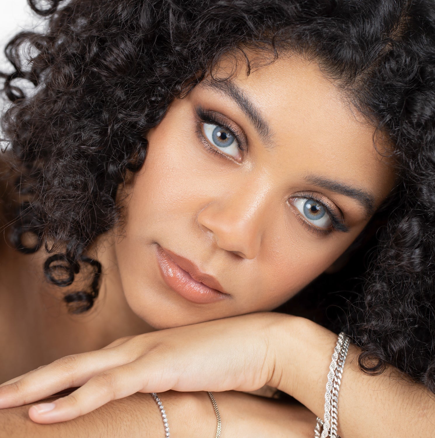 Blue Color Contacts | Capri Blue - Dimple – Dimple Color