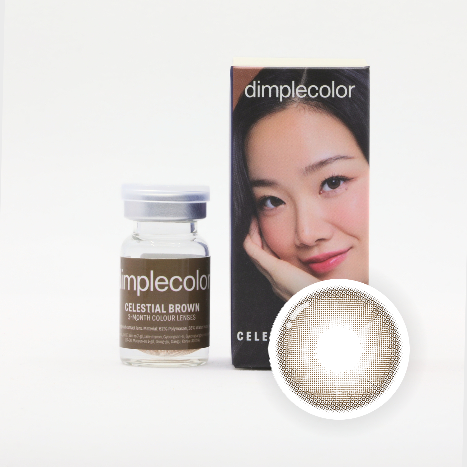 Celestial Brown Color Lenses (3-Month) – Dimple Color