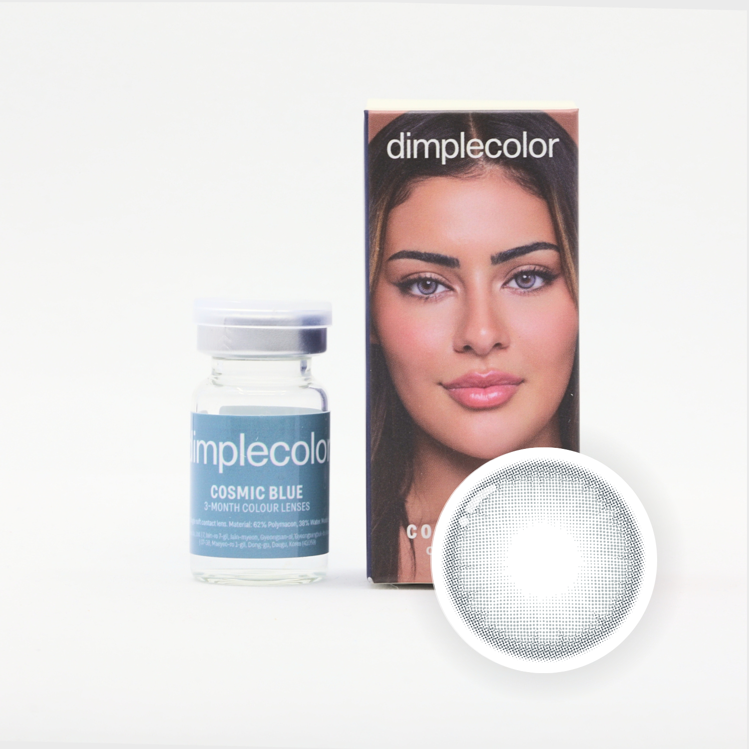 Cosmic Blue Color Lenses – Dimple Color