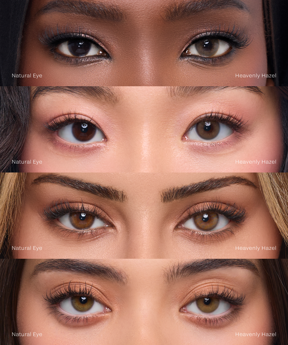 Hazel Color Contacts | Heavenly Hazel Color Lenses - Dimple – Dimple Color