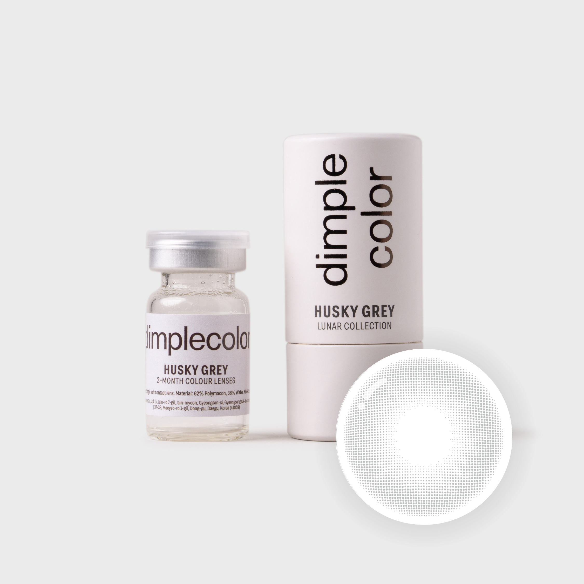 Natural Grey Color Contacts | Husky Grey - Dimple – Dimple Color