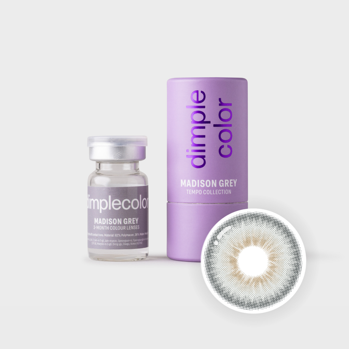 Grey Color Contacts | Madison Grey - Dimple – Dimple Color