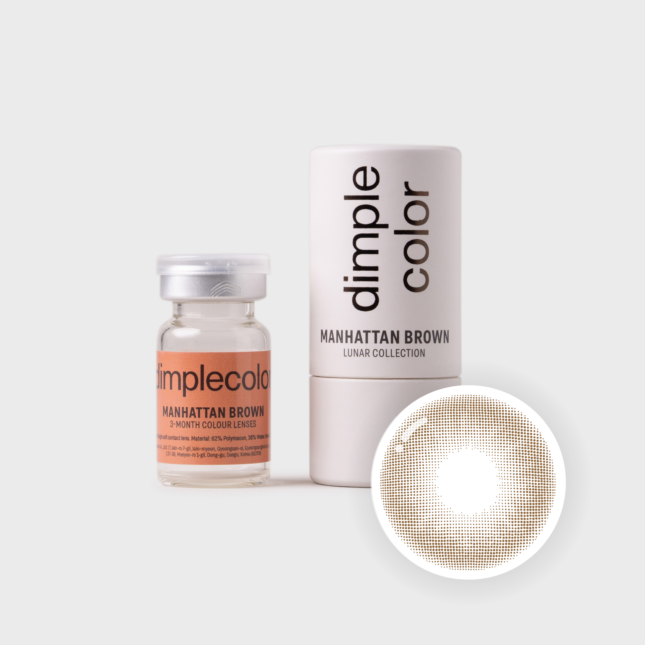 Natural Brown Color Contacts | Manhattan Brown - Dimple – Dimple Color