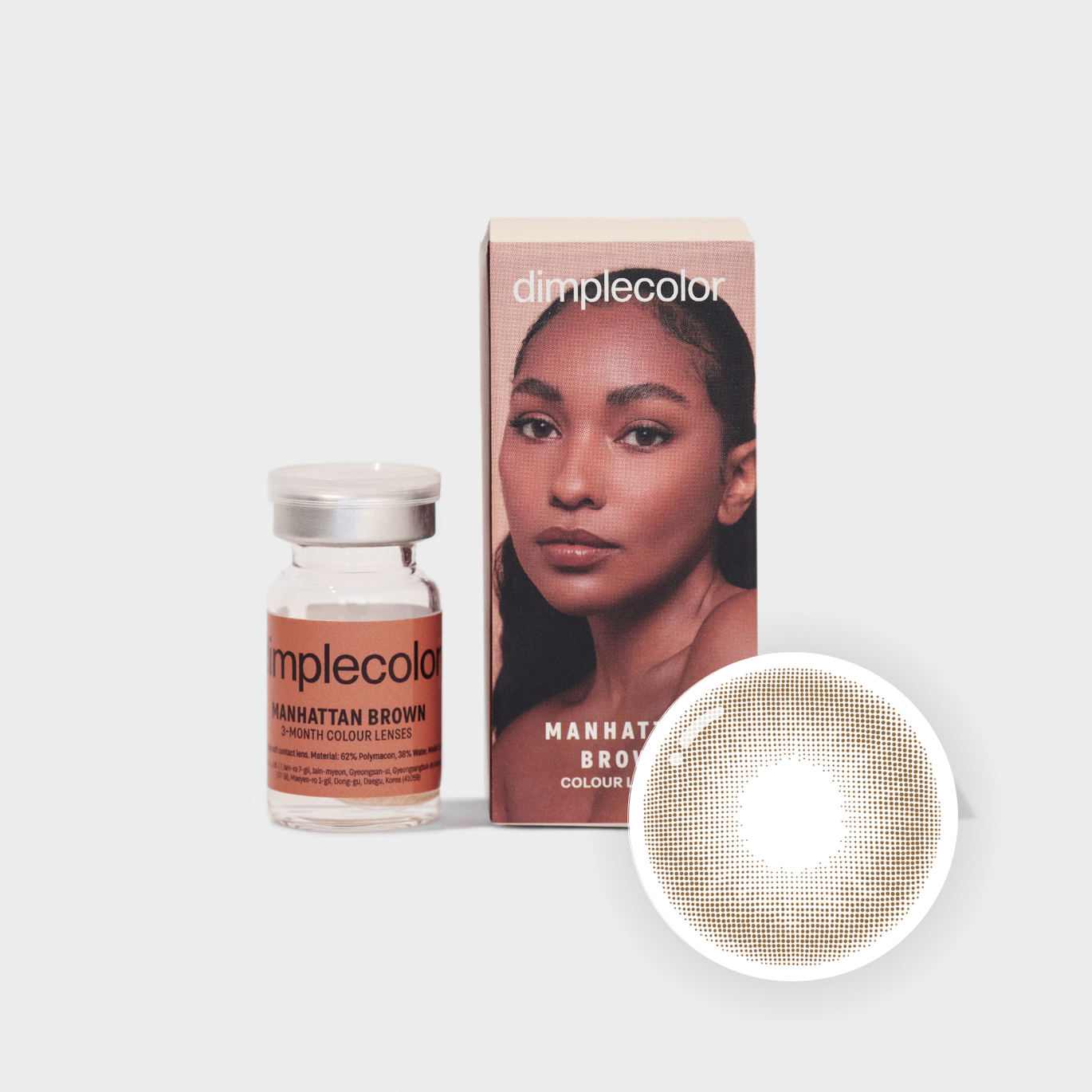 Natural Brown Color Contacts | Manhattan Brown - Dimple – Dimple Color