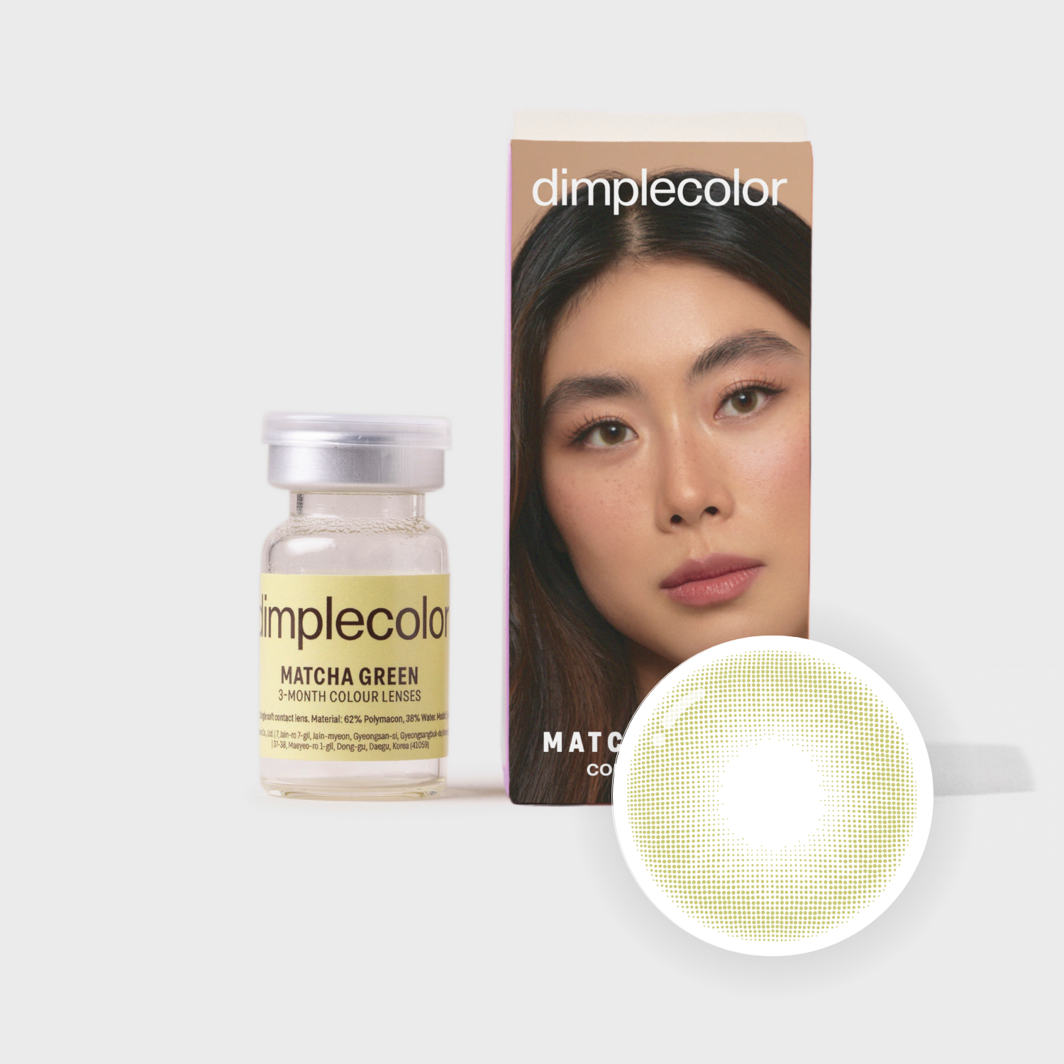 Natural Green Color Contacts | Matcha Green - Dimple – Dimple Color