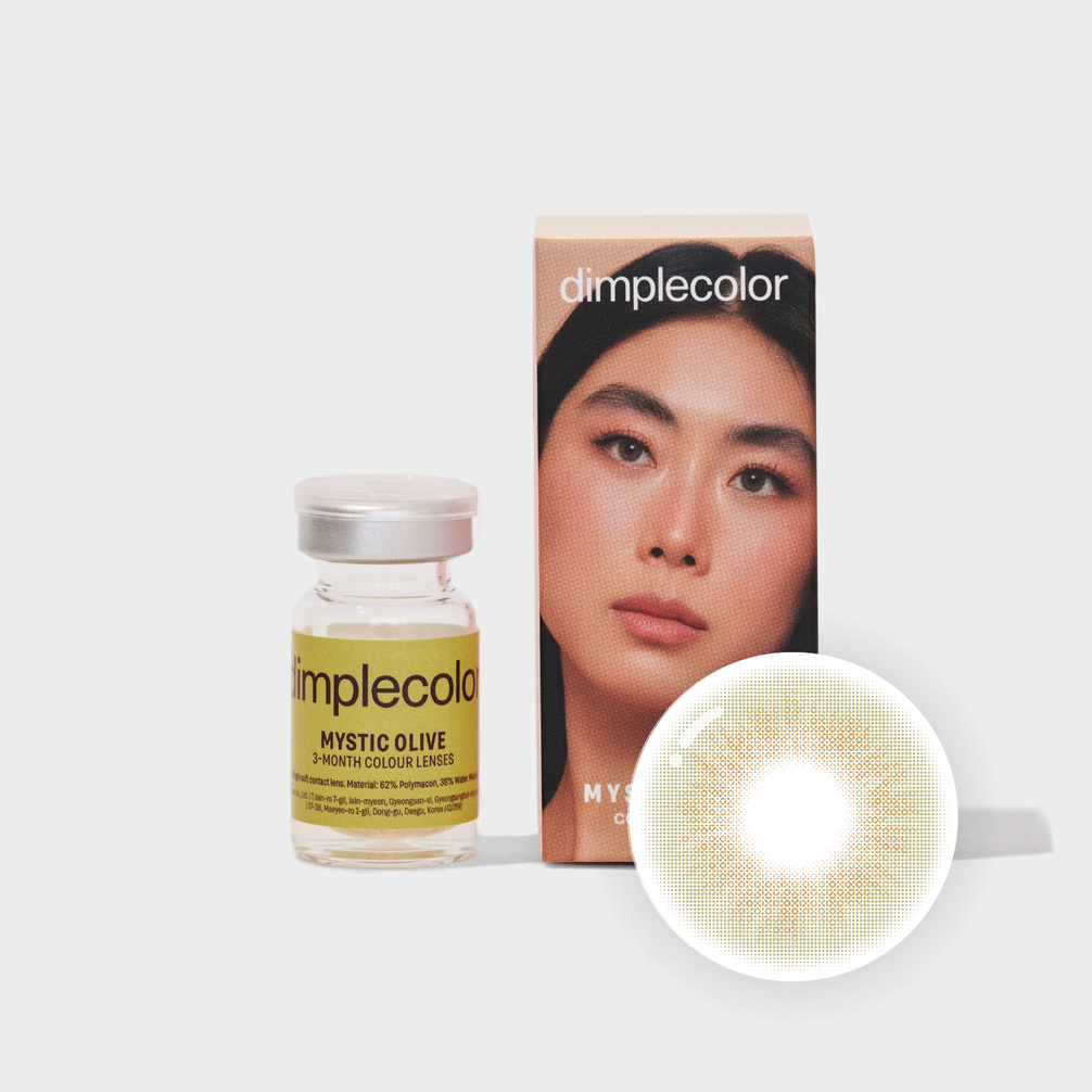 Green Color Contacts | Mystic Olive Color Lenses - Dimple – Dimple Color