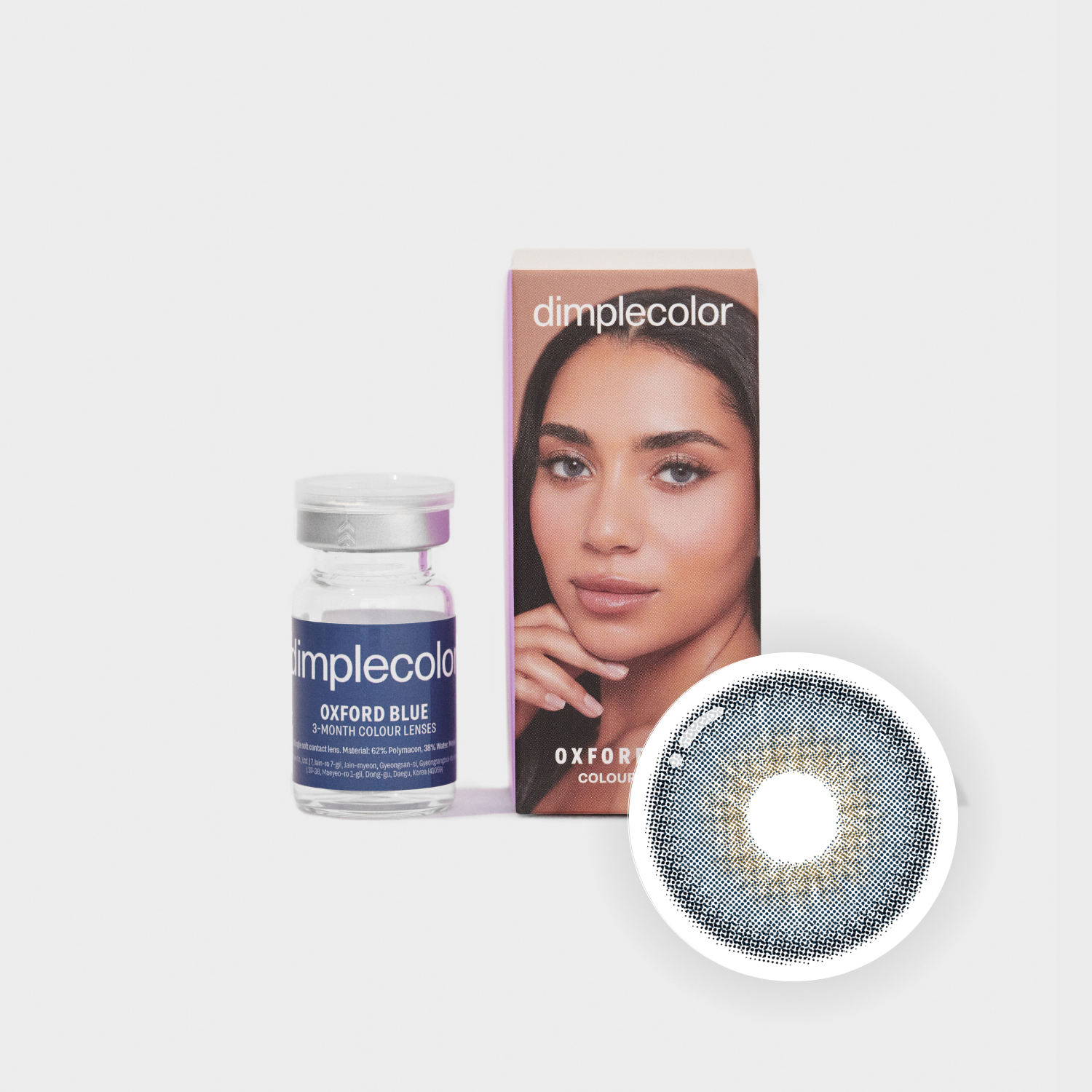 Oxford Blue Color Lenses (3-Month) – Dimple Color
