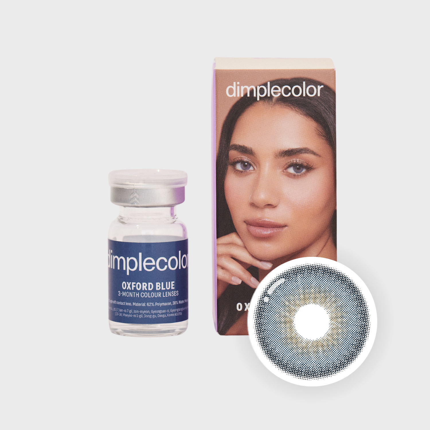 Oxford Blue Color Lenses (3-Month) – Dimple Color